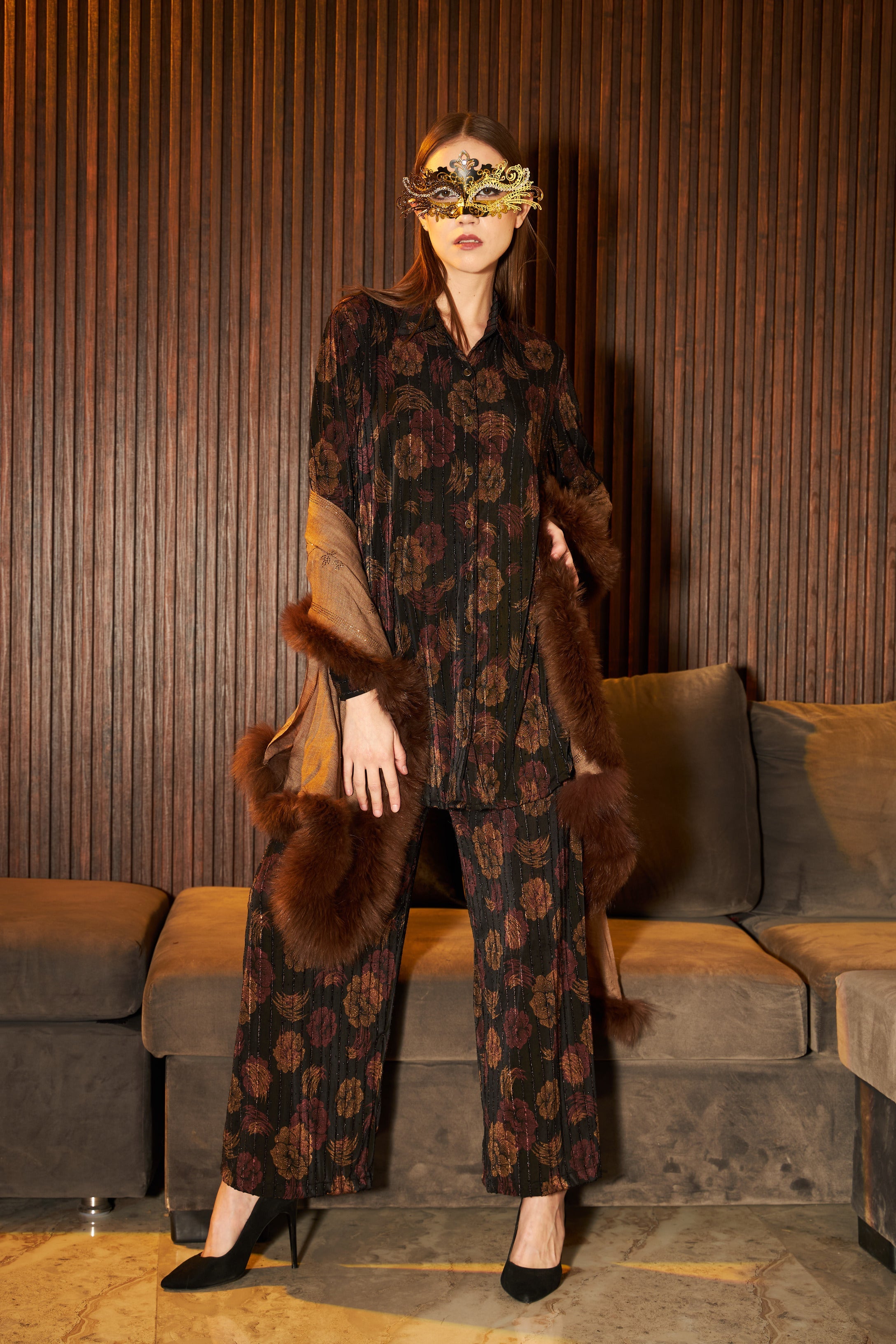 Flossie Floral Co-ord Set- Black – Tasuvure