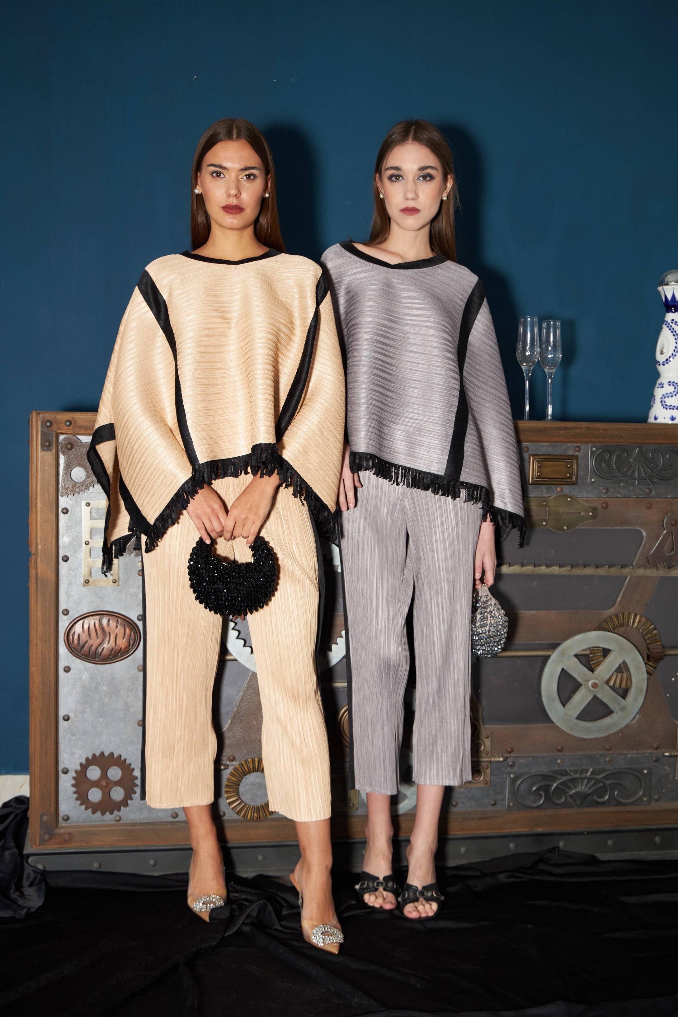 Elle Essential Pleated Fringe Set - Beige – Tasuvure